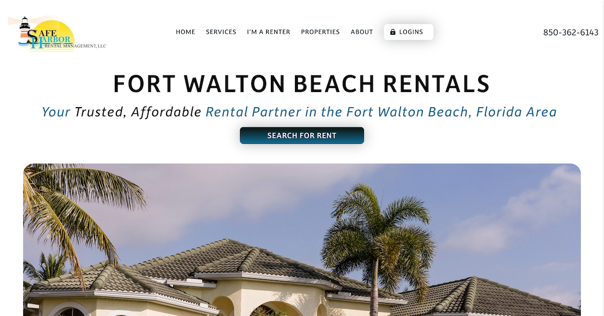 Fort Walton Beach Rentals | Safe Harbor Rental Management